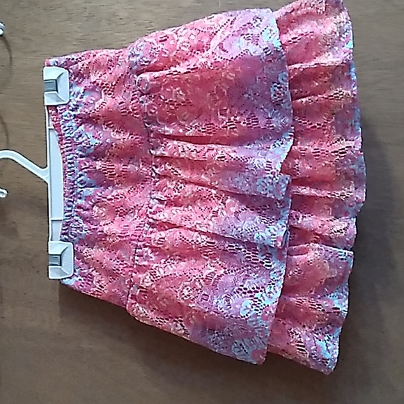 Iz Byer | Bottoms | Iz Byer Girls Pink Blue Two Tier Skirt | Poshmark